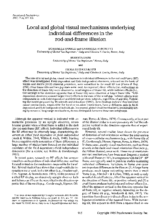 (PDF) Local and global visual mechanisms underlying individual ...