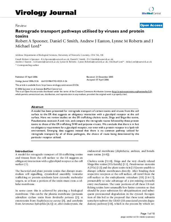 (PDF) Virology Journal BioMed Central Review