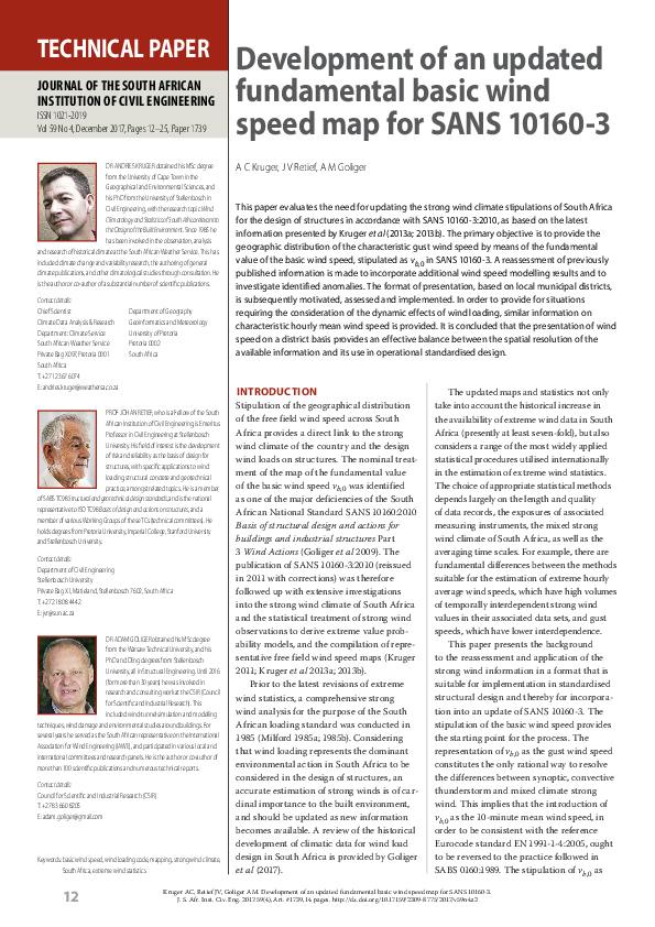 (PDF) Development of an updated fundamental basic wind speed map for ...