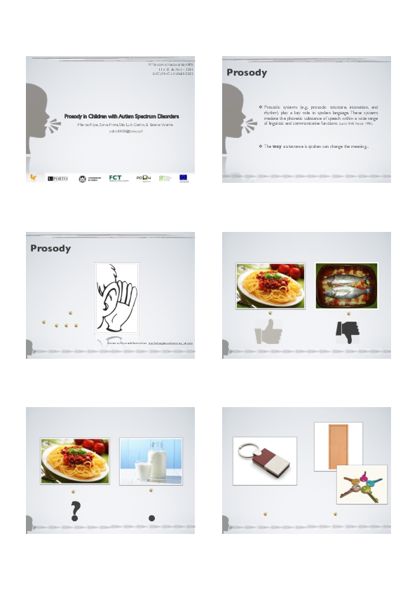 (PDF) Prosody in Children with Autism Spectrum Disorders