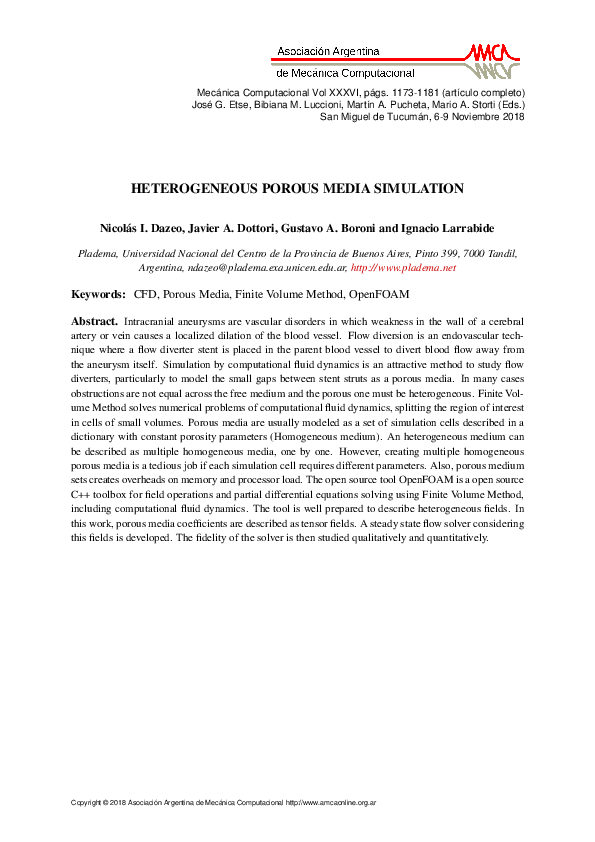 (PDF) Heterogeneous Porous Media Simulation