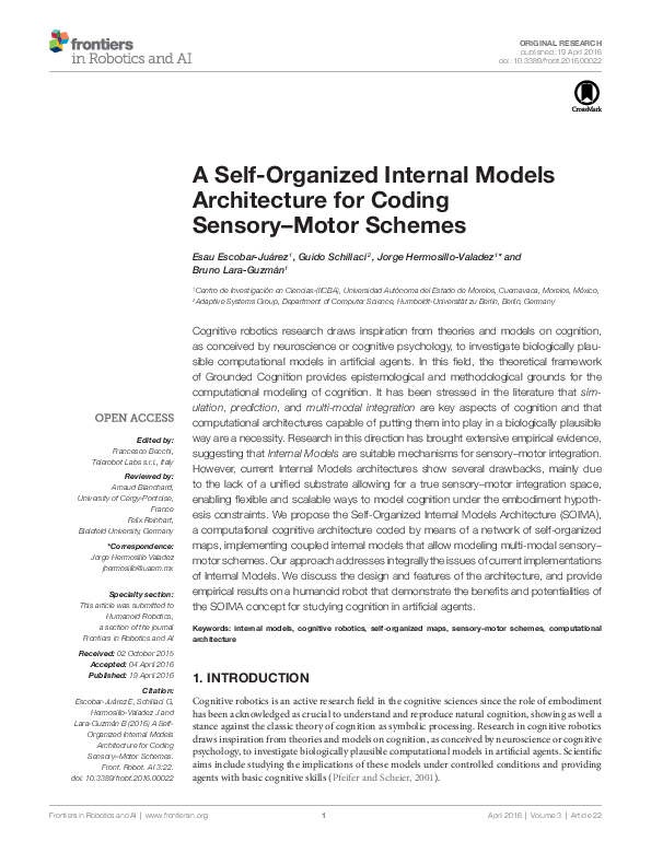 (PDF) SOIMA: Enhancing Sensory-Motor Integration