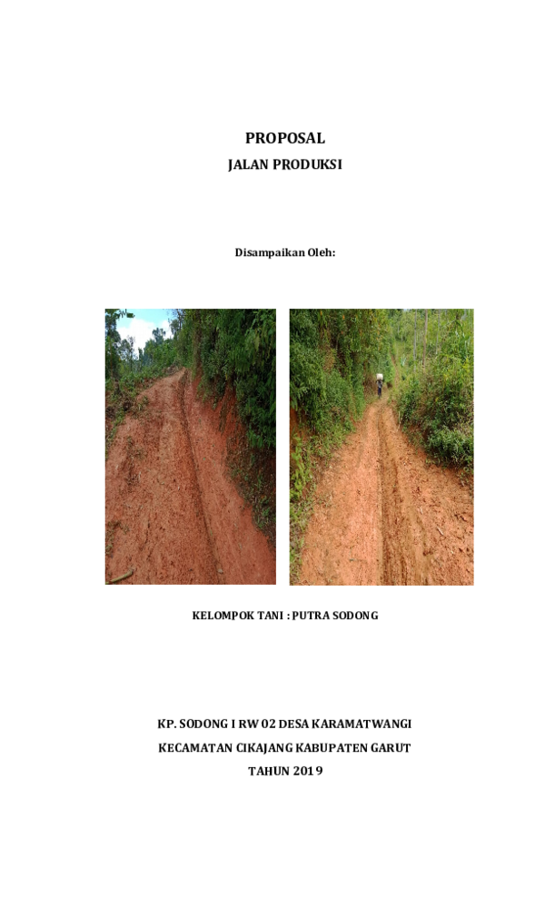 (DOC) PROPOSAL JALAN PRODUKSI