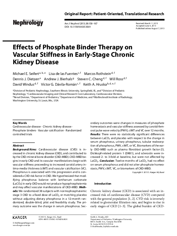 (PDF) Effects of phosphate binder therapy on vascular stiffness in ...