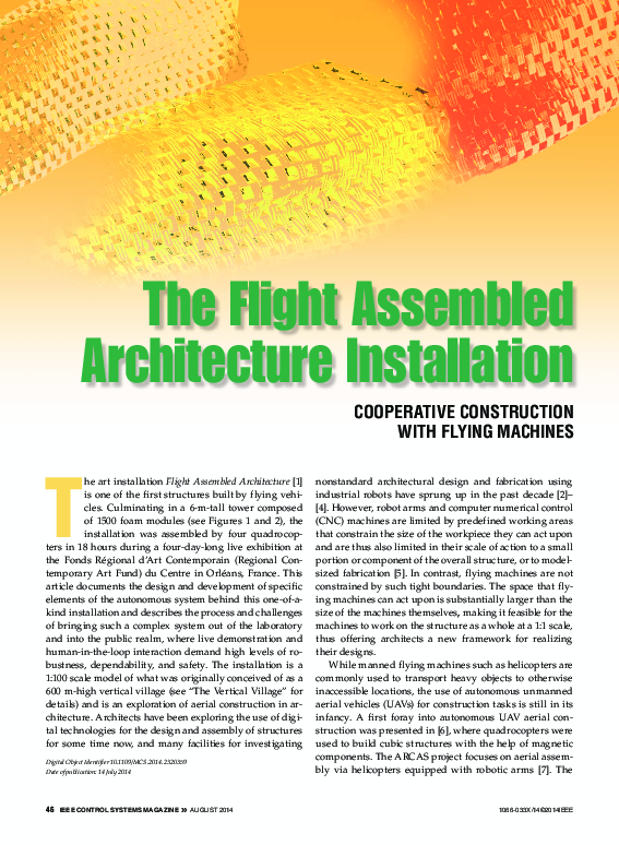 (PDF) The Flight Assembled Architecture installation: Cooperative ...