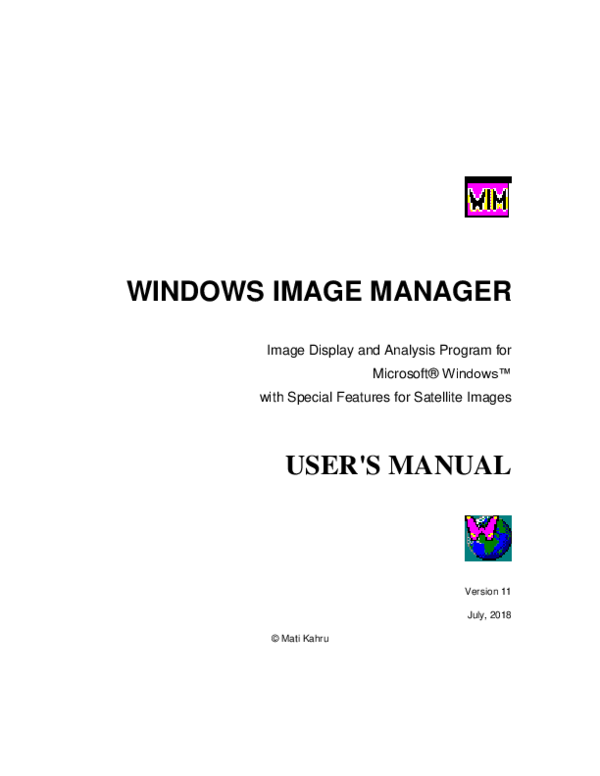 (PDF) Windows image manager: image display and analysis program for ...