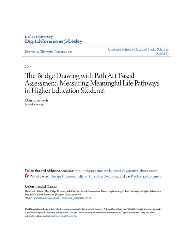(PDF) The Bridge Drawing with Path Art-Based Assessment: Measuring ...