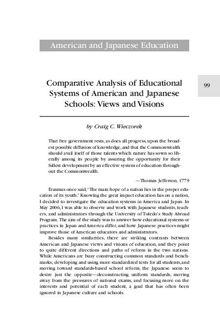 (PDF) Comparative Analysis of Educational Systems of Accountability and ...