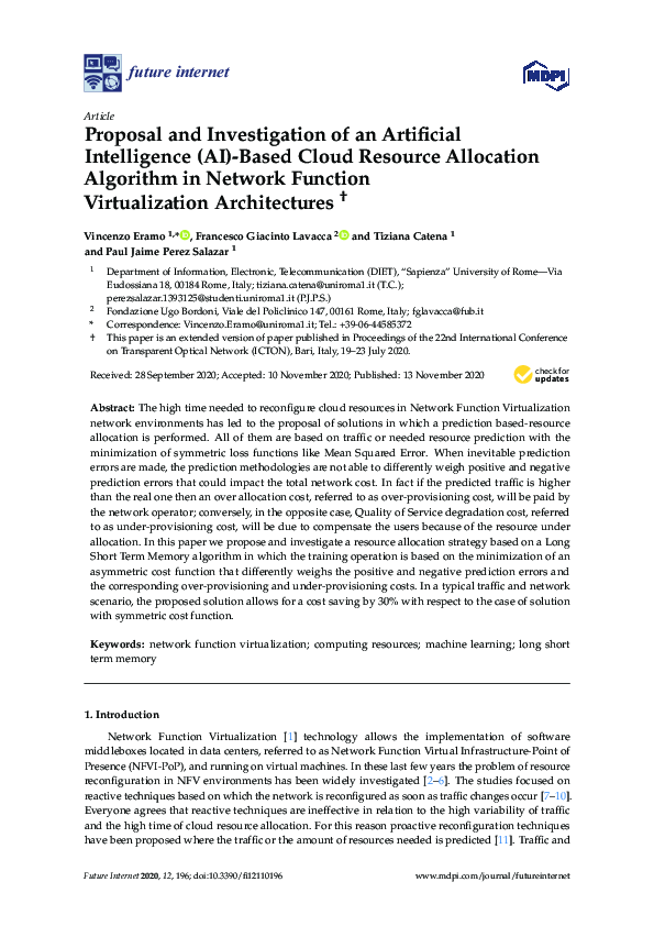 (PDF) Proposal and Investigation of an Artificial Intelligence (AI)-Based Cloud Resource ...
