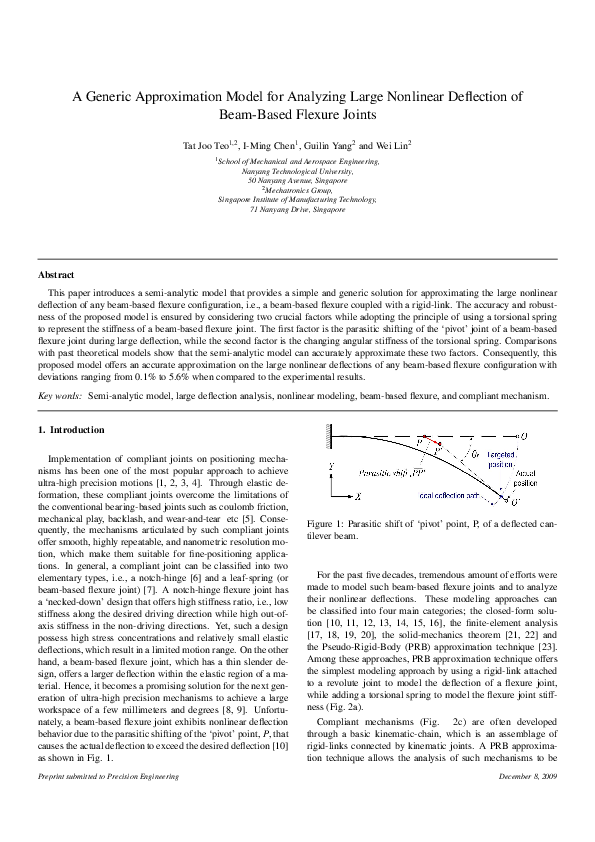 (PDF) A generic approximation model for analyzing large nonlinear ...