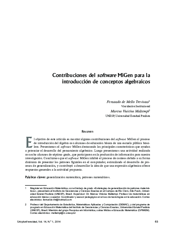 (PDF) Contribuciones del software MiGen para la introducción de ...