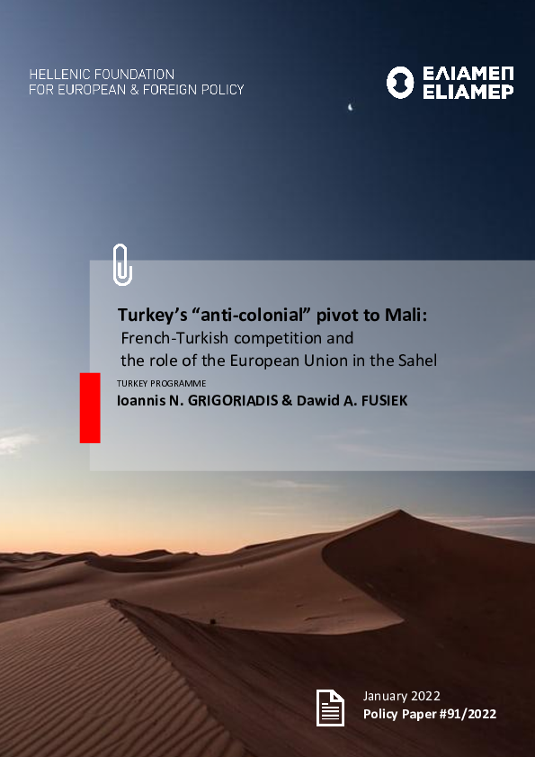 (PDF) Turkey's "Anti-Colonial" Pivot to Mali: French-Turkish ...