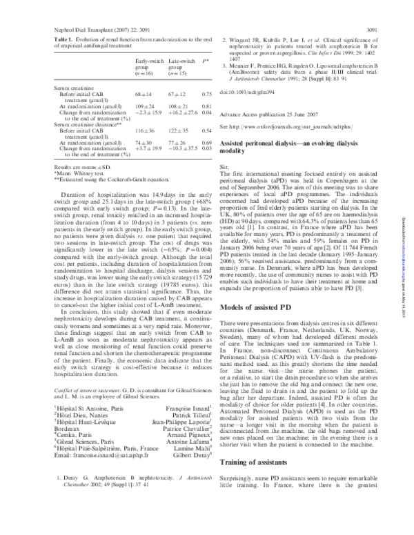 (PDF) Assisted peritoneal dialysis an evolving dialysis modality