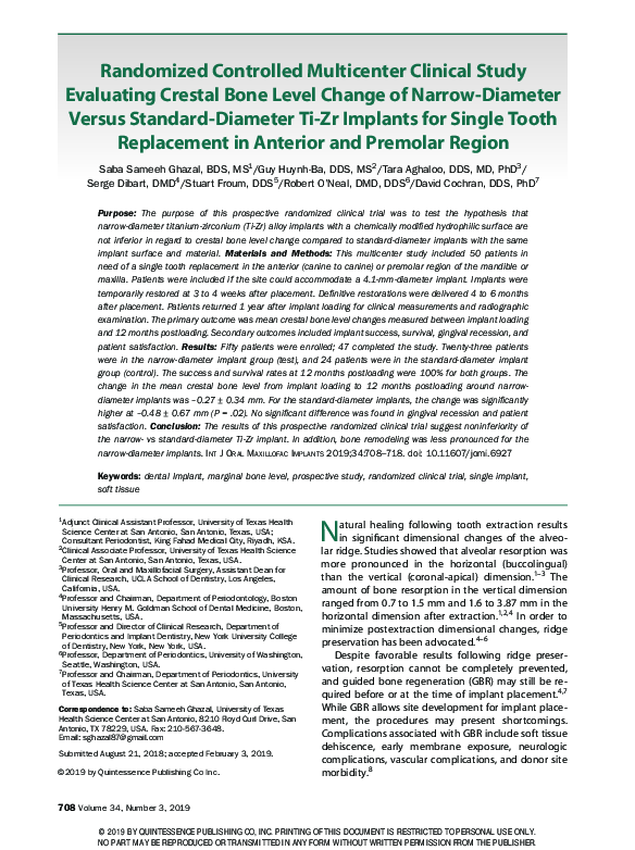 (PDF) Randomized Controlled Multicenter Clinical Study Evaluating ...