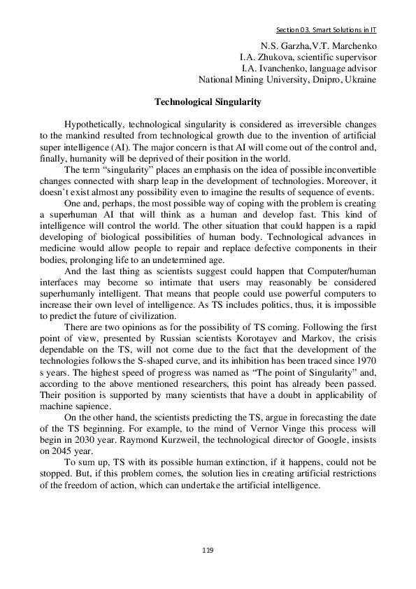 (PDF) The Technological Singularity