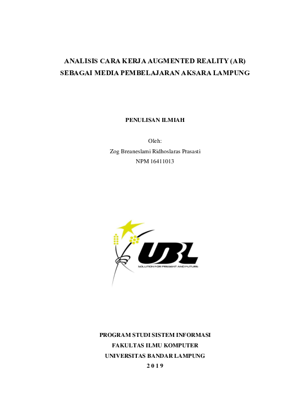 (PDF) Analisis Cara Kerja Augmented Reality (AR) sebagai Media ...