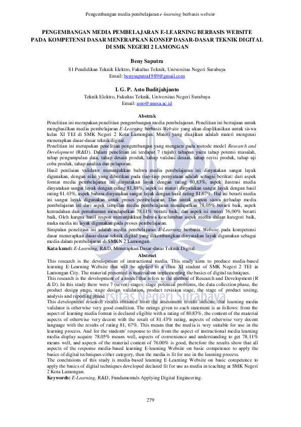 (PDF) Pengembangan media pembelajaran E-Learning berbasis WEB yang ...