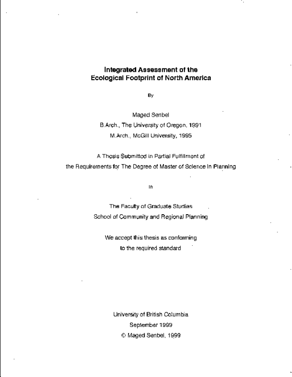 (PDF) Integrated assessment of the ecological footprint of North ...