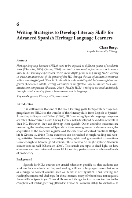 (PDF) Writing Strategies to Develop Literacy Skills for Advanced ...