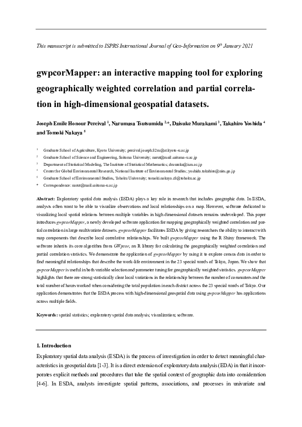 (PDF) gwpcorMapper: an interactive mapping tool for exploring geographically weighted ...