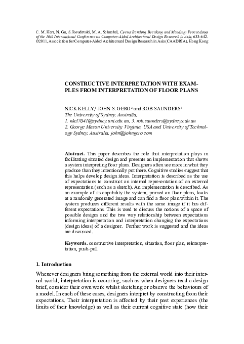 (PDF) Constructive interpretation with examples from interpretation of ...