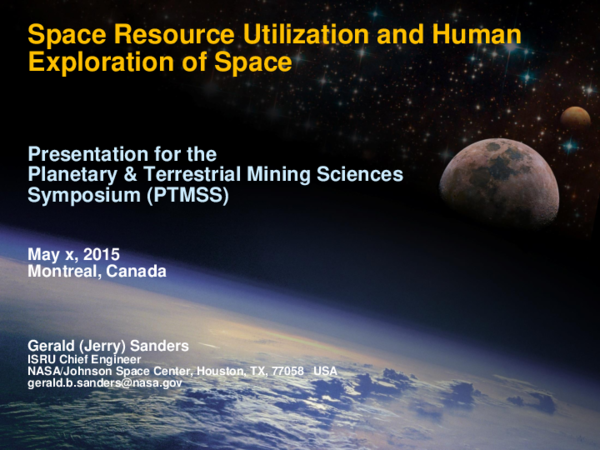 (PDF) Space Resource Utilization and Human Exploration of Space