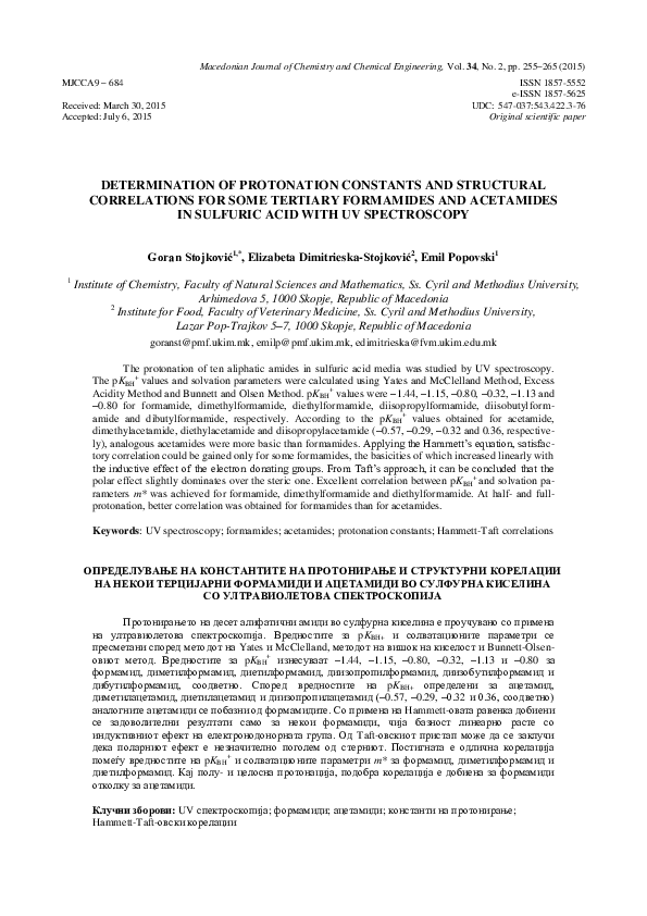 (PDF) Determination of protonation constants and structural ...