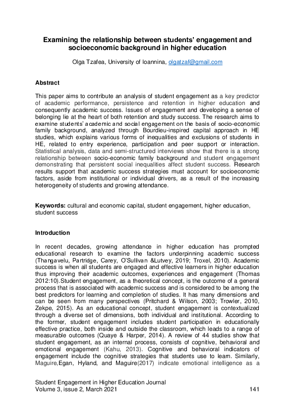 (PDF) Examining the relationship between students’ engagement and ...