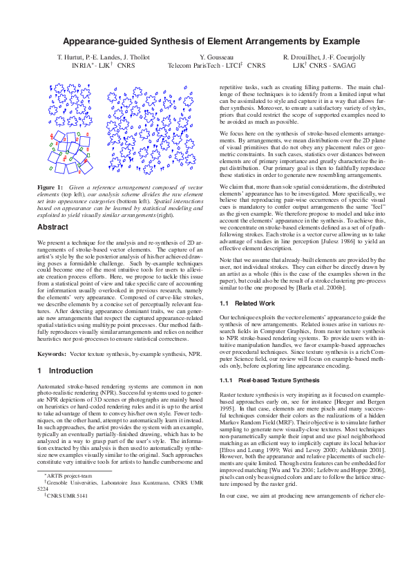 (PDF) Appearance-guided synthesis of element arrangements by example | Remy Drouilhet - Academia.edu