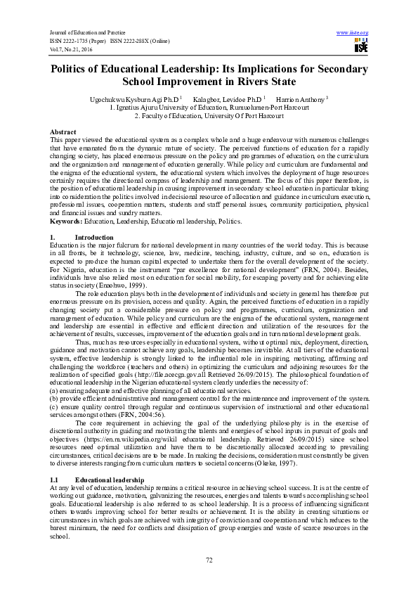 pdf-politics-of-educational-leadership-its-implications-for
