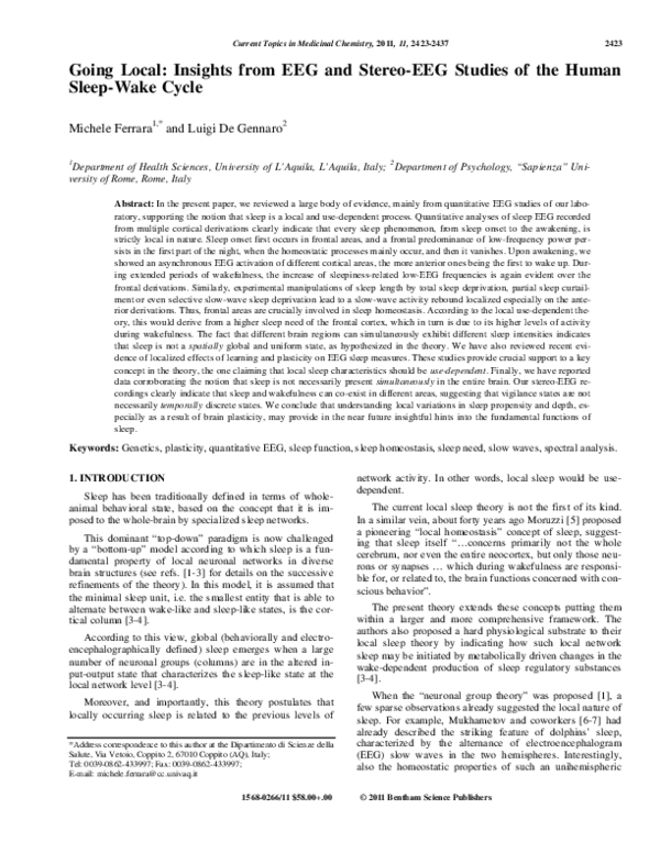 (PDF) Going Local: Insights from EEG and Stereo-EEG Studies of the ...