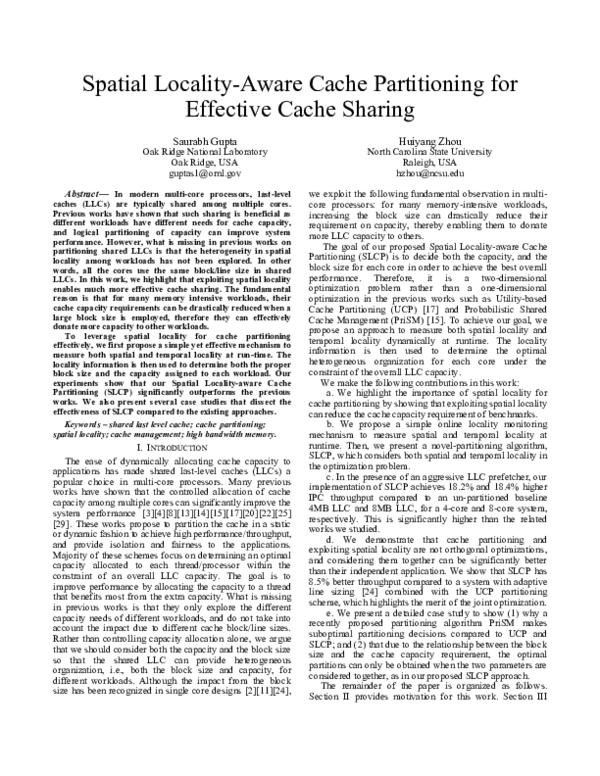 (PDF) Spatial Locality-Aware Cache Partitioning for Effective Cache Sharing (PDF) Spatial Locality-Aware Cache Partitioning for Effective Cache Sharing