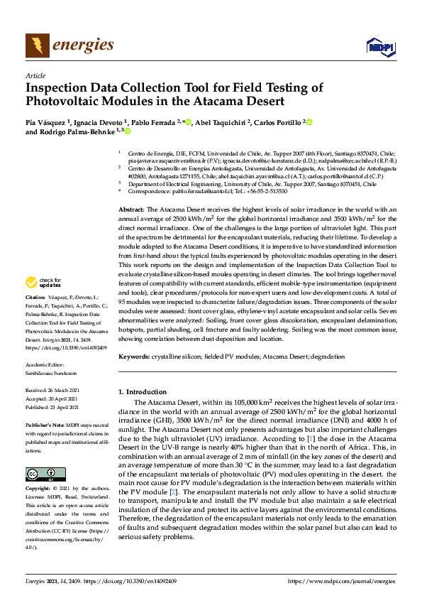 (PDF) Inspection Data Collection Tool for Field Testing of Photovoltaic ...
