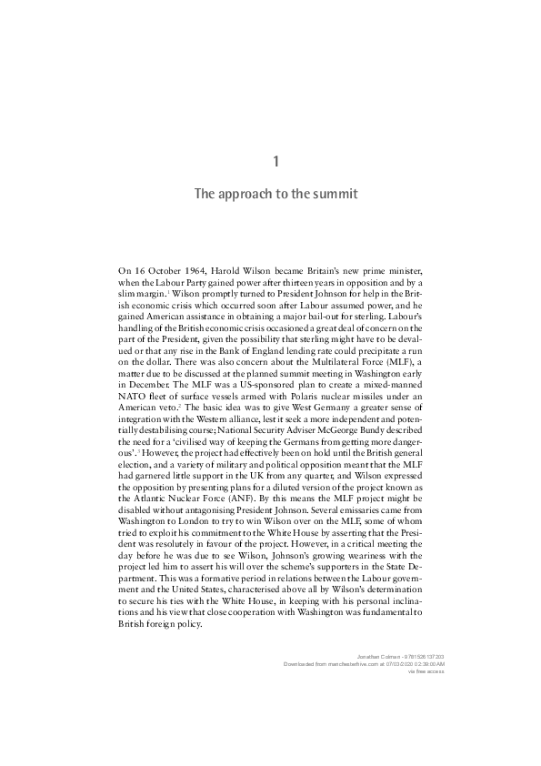 (PDF) The approach to the summit