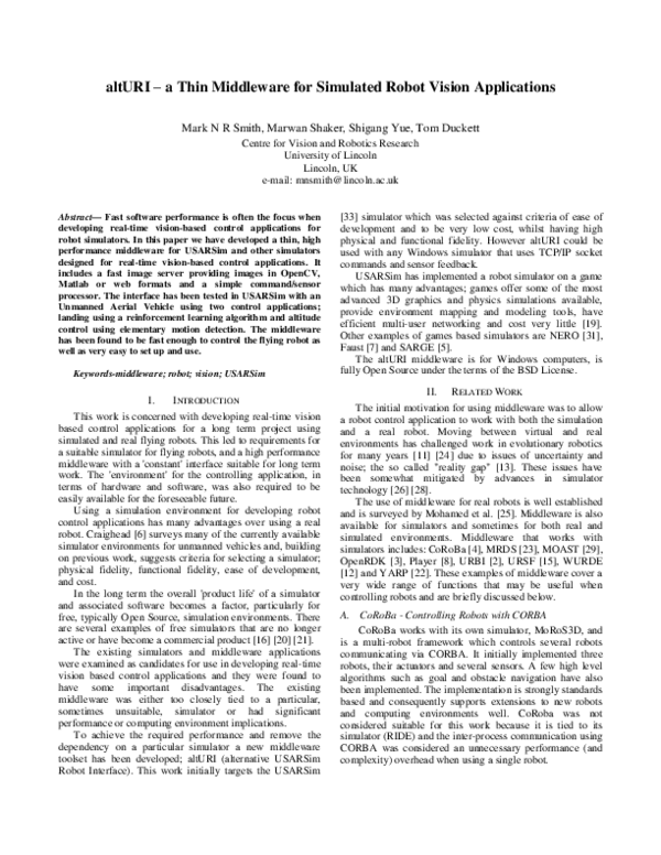 (PDF) AltURI: a thin middleware for simulated robot vision applications
