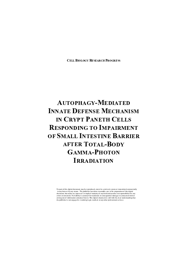 (PDF) Autophagy-Mediated Innate Defense Mechanism in Crypt Paneth Cells ...