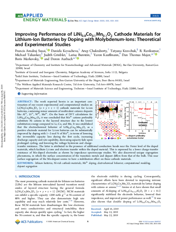 (PDF) Improving Performance of LiNi0.8Co0.1Mn0.1O2 Cathode Materials for Lithium-Ion Batteries ...