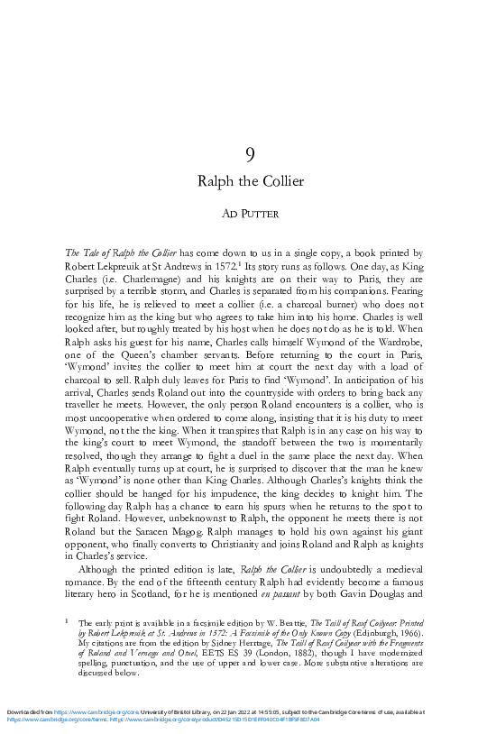 (PDF) Ralph the Collier