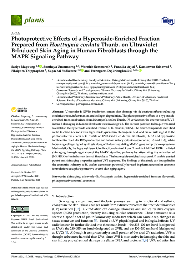 (PDF) Photoprotective Effects of a Hyperoside-Enriched Fraction ...