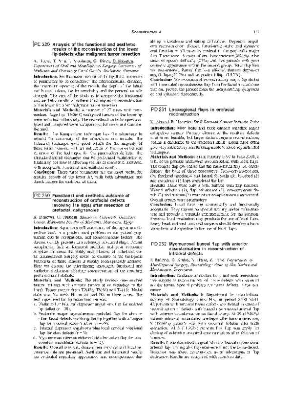 (PDF) PD.232 Myomucosal buccal flap with anteriorvascularisation in ...
