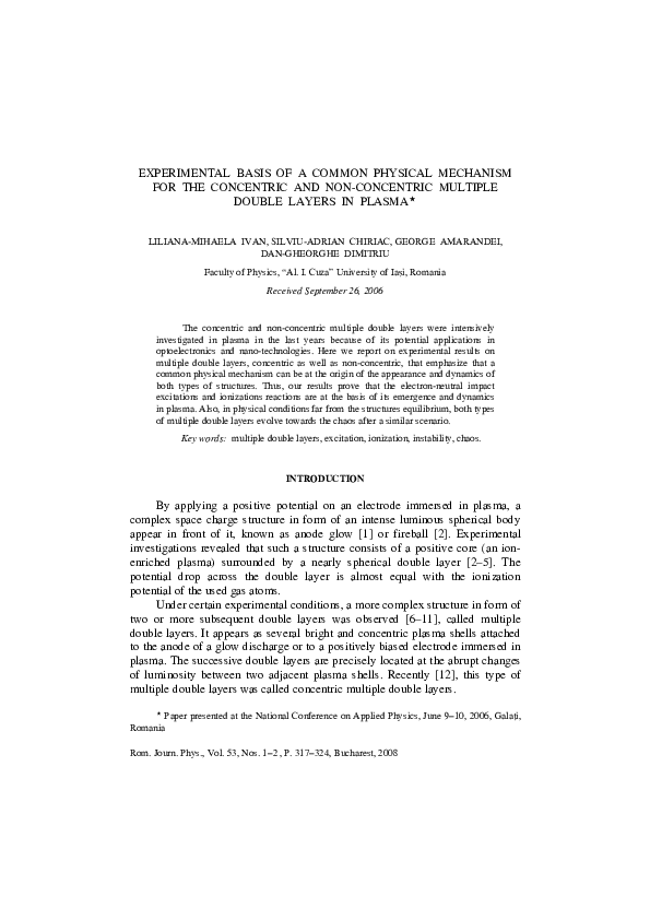 (PDF) Experimental Basis of a Common Physical Mechanism for the ...