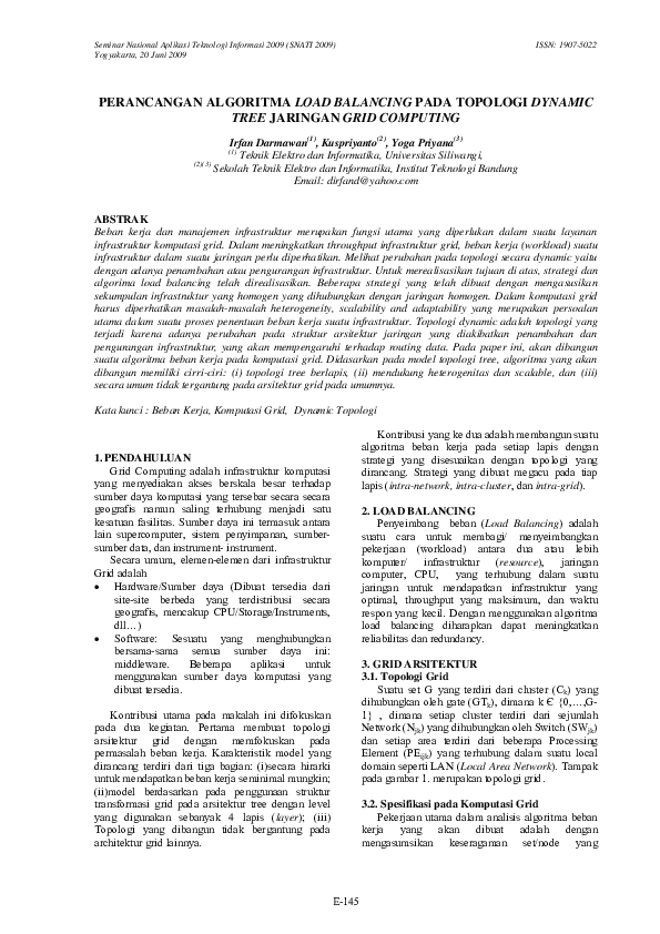 (PDF) Perancangan Algoritma Load Balancing pada Topologi Dynamic Tree ...