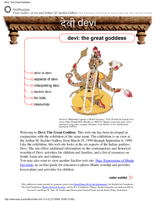 (PDF) Devi: The Great Goddess