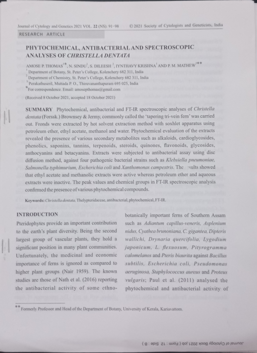 (PDF) Phytochemical, Antibacterial and Spectroscopic Analyses of ...