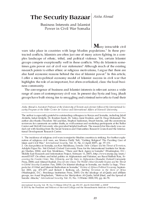 (PDF) The Security Bazaar
