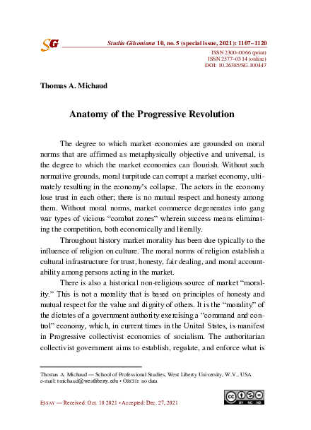 (PDF) Anatomy of the Progressive Revolution
