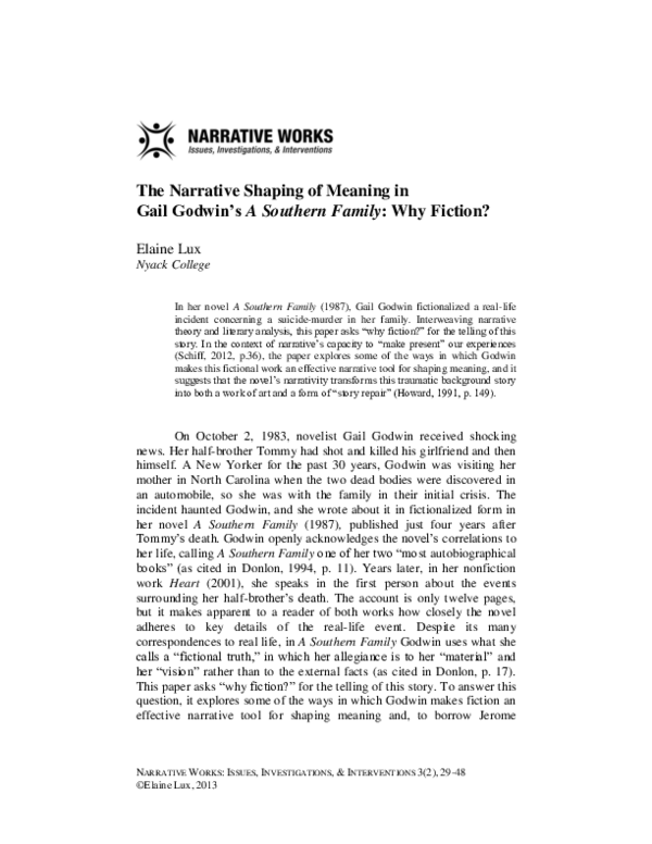 (PDF) The Narrative Shaping of Meaning in