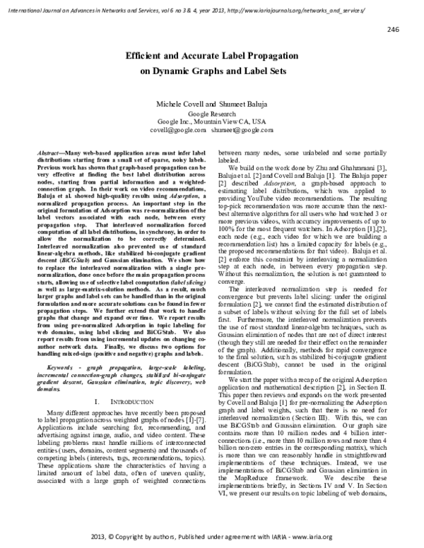 (PDF) Efficient and Accurate Label Propagation on Dynamic Graphs and Label Sets