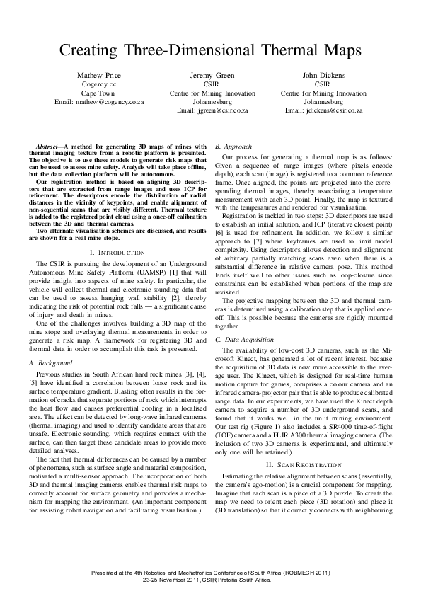 (PDF) Creating Three-Dimensional Thermal Maps