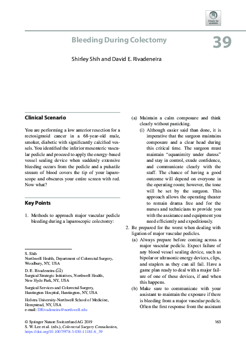 (PDF) Bleeding During Colectomy | David Rivadeneira - Academia.edu